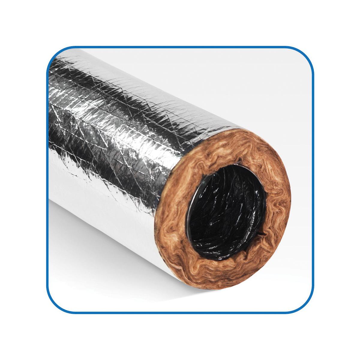 GTS | 14" R8 x 25' Insulated Flex Duct Mylar Cover