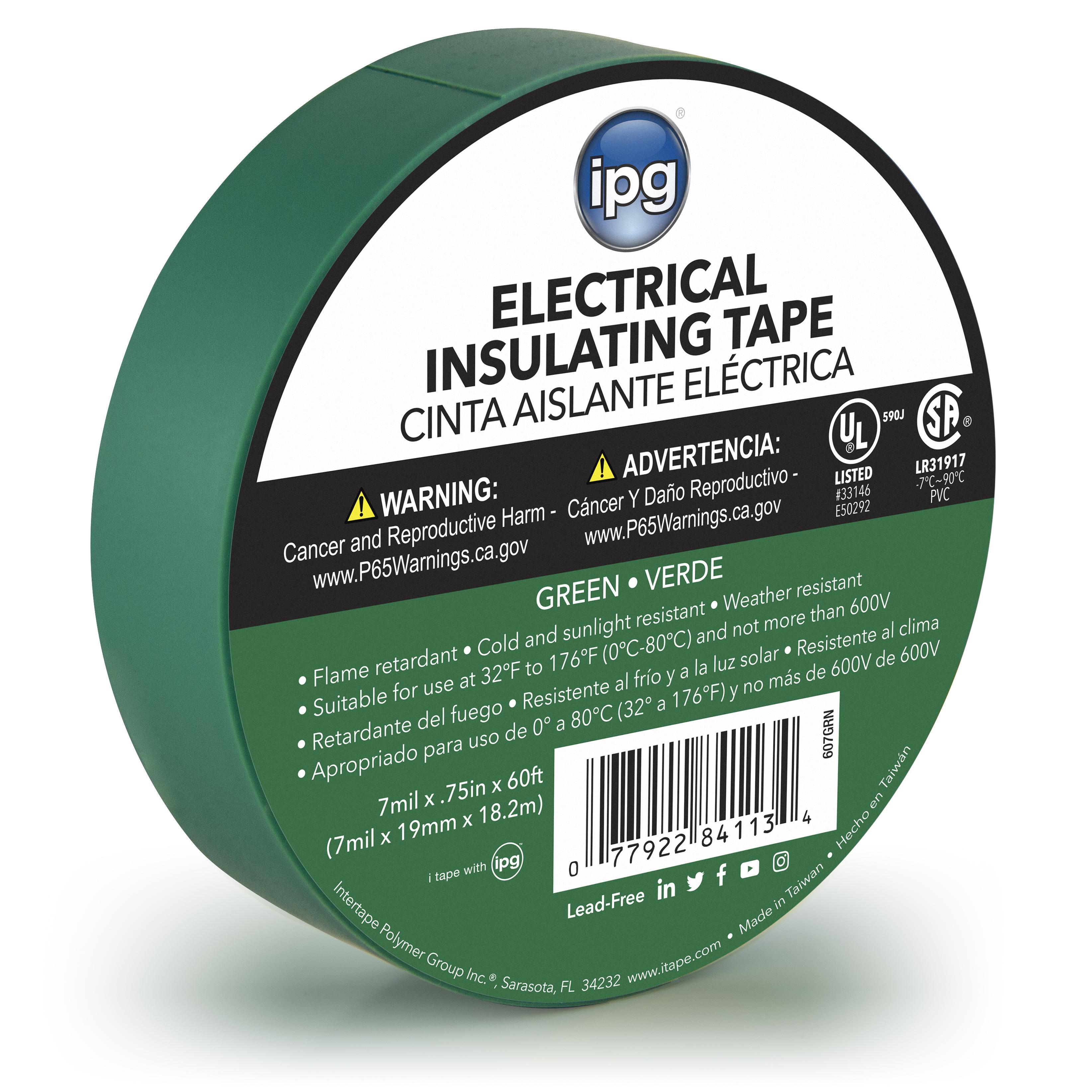 GTS | 3/4" ECONOMY ELECTRICAL TAPE GREEN
